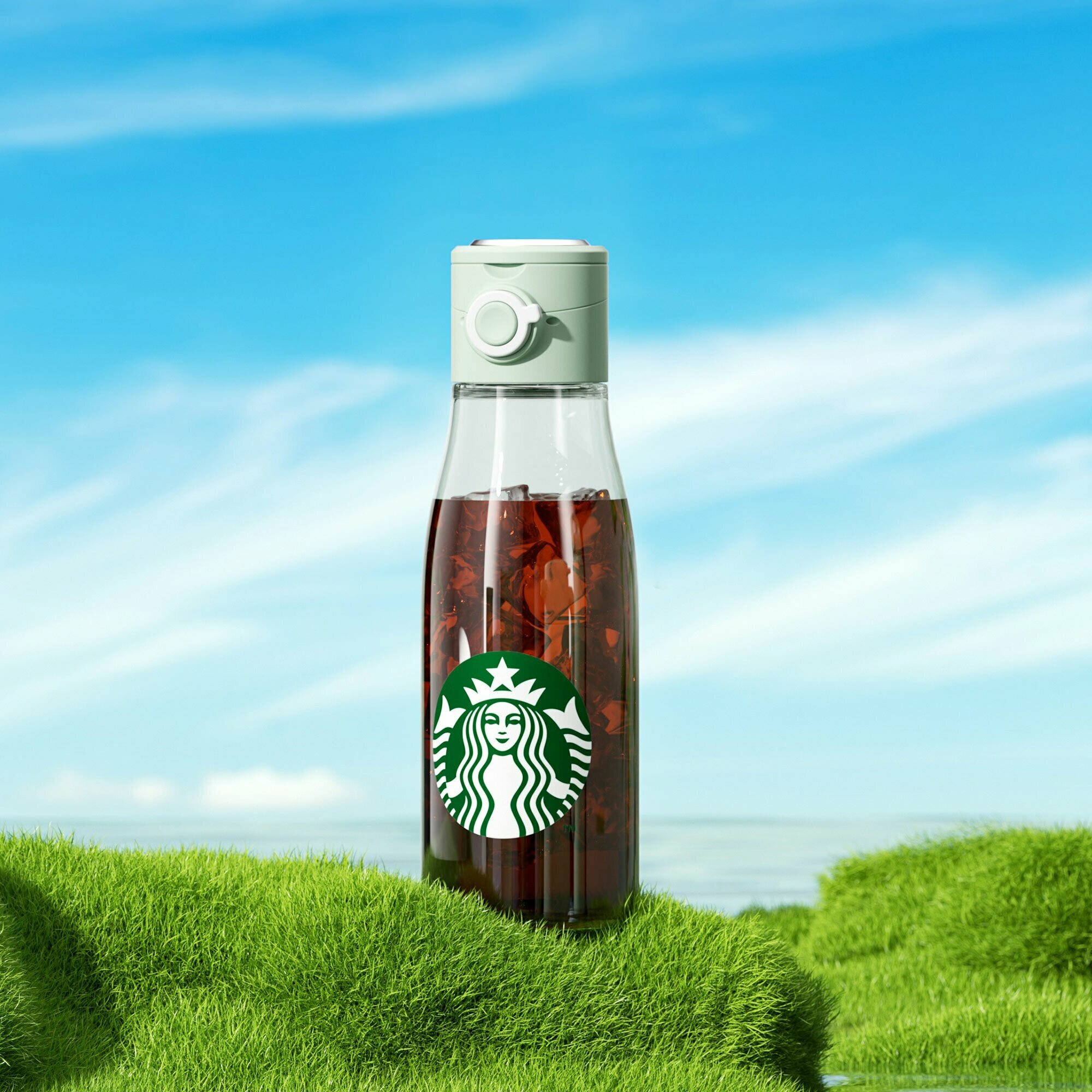 Бутылка для воды Starbucks Портативная спортивная кружка NiNi Пластиковая бутылка для воды 680 мл