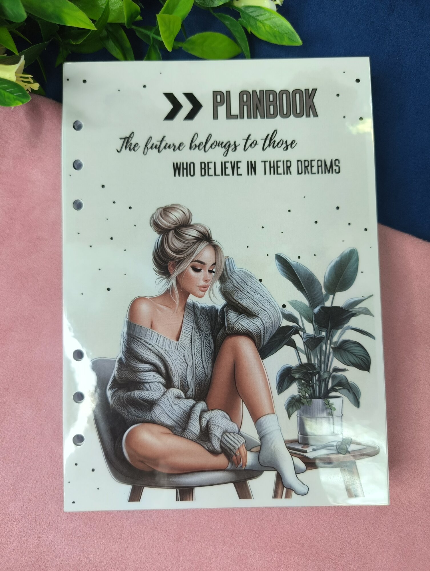 Сменный блок для ежедневника А5 Николь, недатированный, на 6 колец