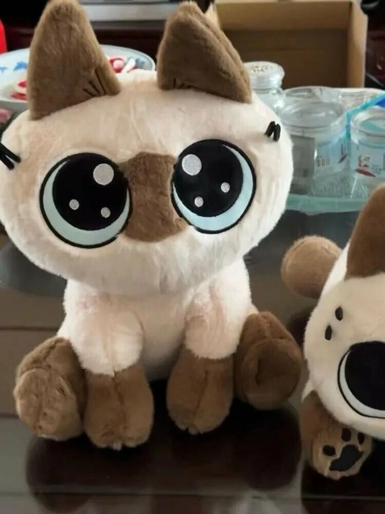 Yunzhongyao Кукла сиамского кота, плюшевый игрушка,30cm