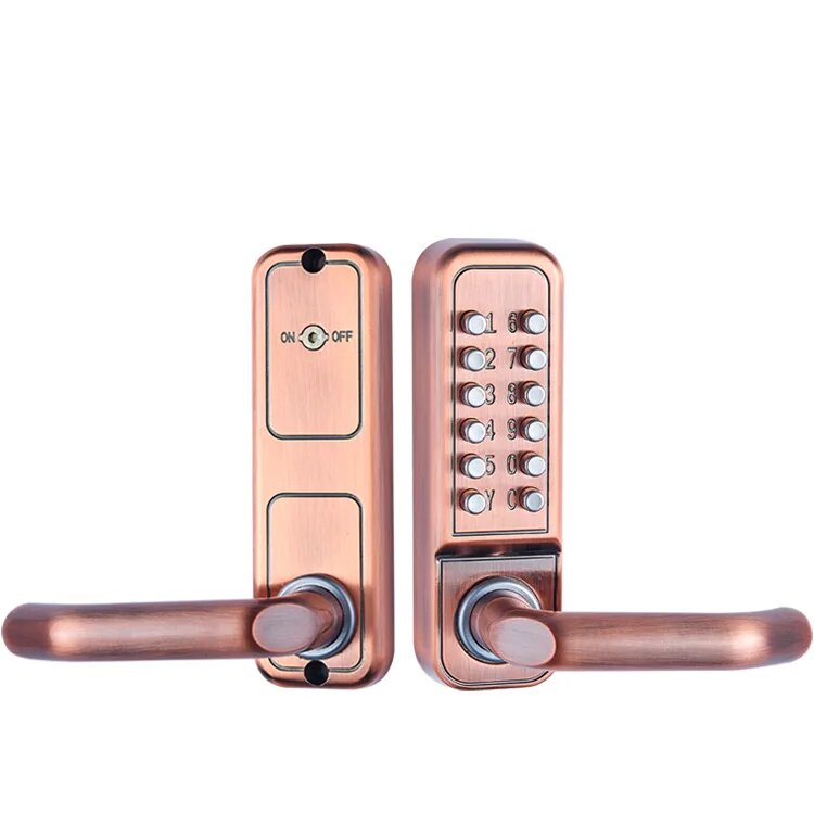 Механический дверной замок ELESECUR eyless Mechanical Door Lock Copper