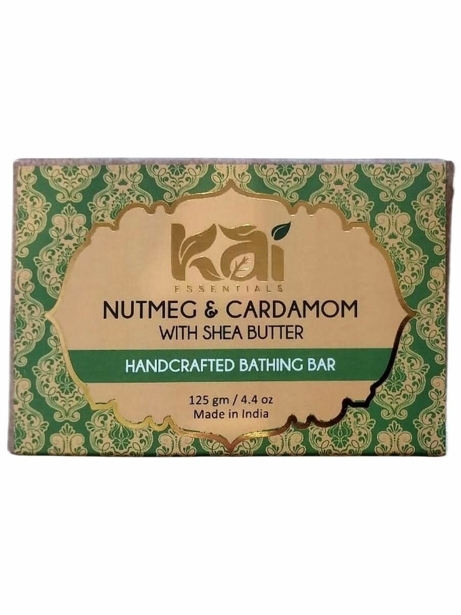 KAI индийское мыло с маслом Ши (Мускатный орех и Кардамон) 125 г.