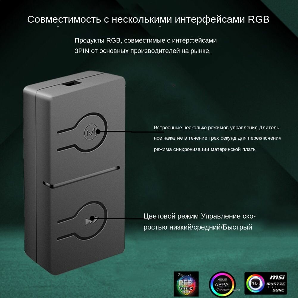 Контроллер RGB: Конвертер 5V/3pin в 12V/4pin с синхронизацией подсветки