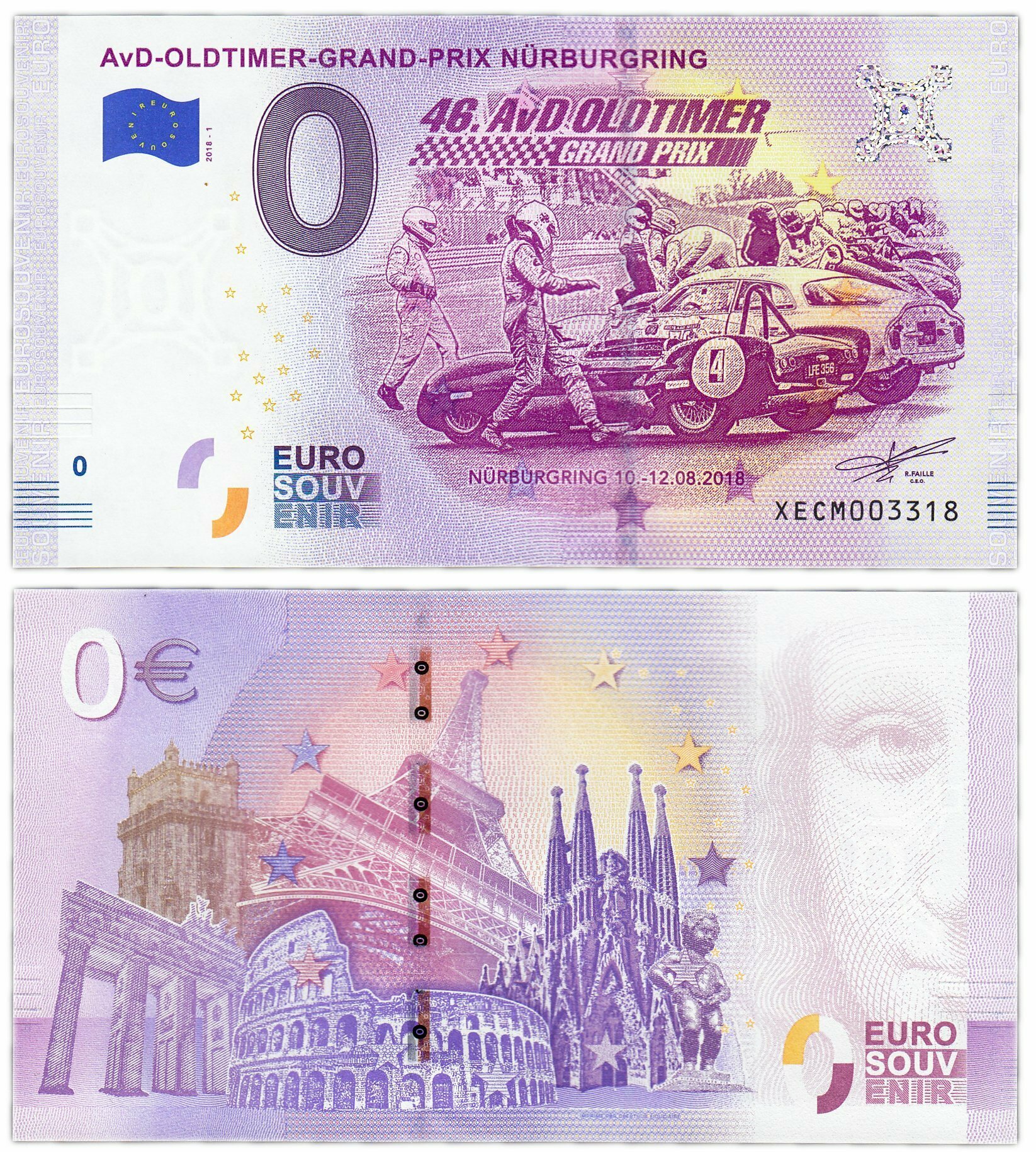 0 евро euro "Гонка "Олдтаймер Гран-При" Нюрбургринг" 2018 1-серия XE CM-1