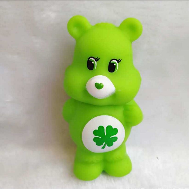 Зеленый подвесной плюшевый мишка "Кейр Беарс" - игрушка-брелок для сумки, фигурки-куклы в подарок на Рождество или день рождения