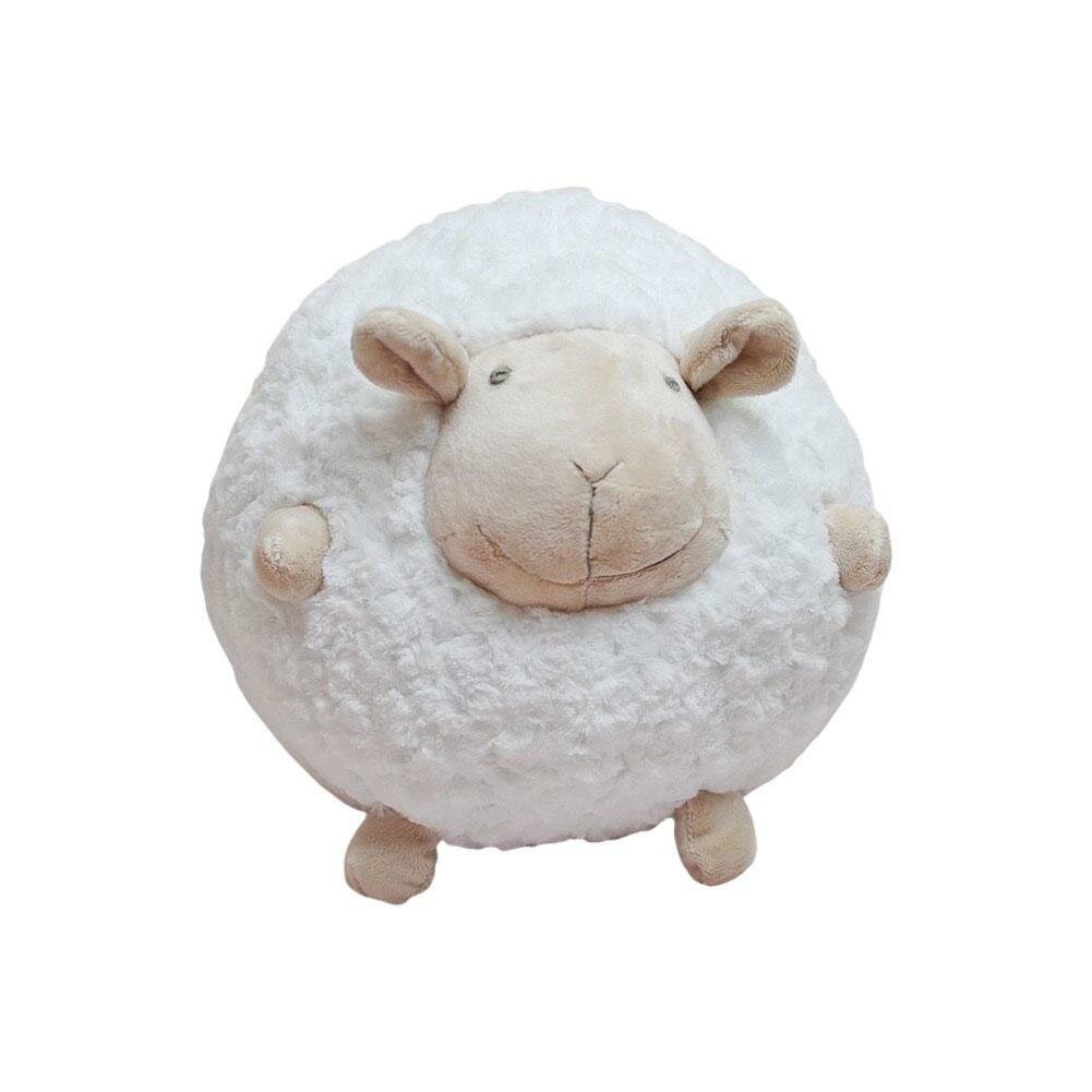 Мягкая Игрушка-подушка Круглая Барашек Овечка/30*30 См