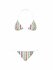 Купальник Missoni Tie-side striped bikini, размер 36, белый