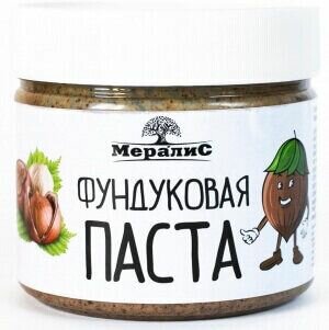 Мералис Фундуковая паста (300 г) без сахара, натуральная