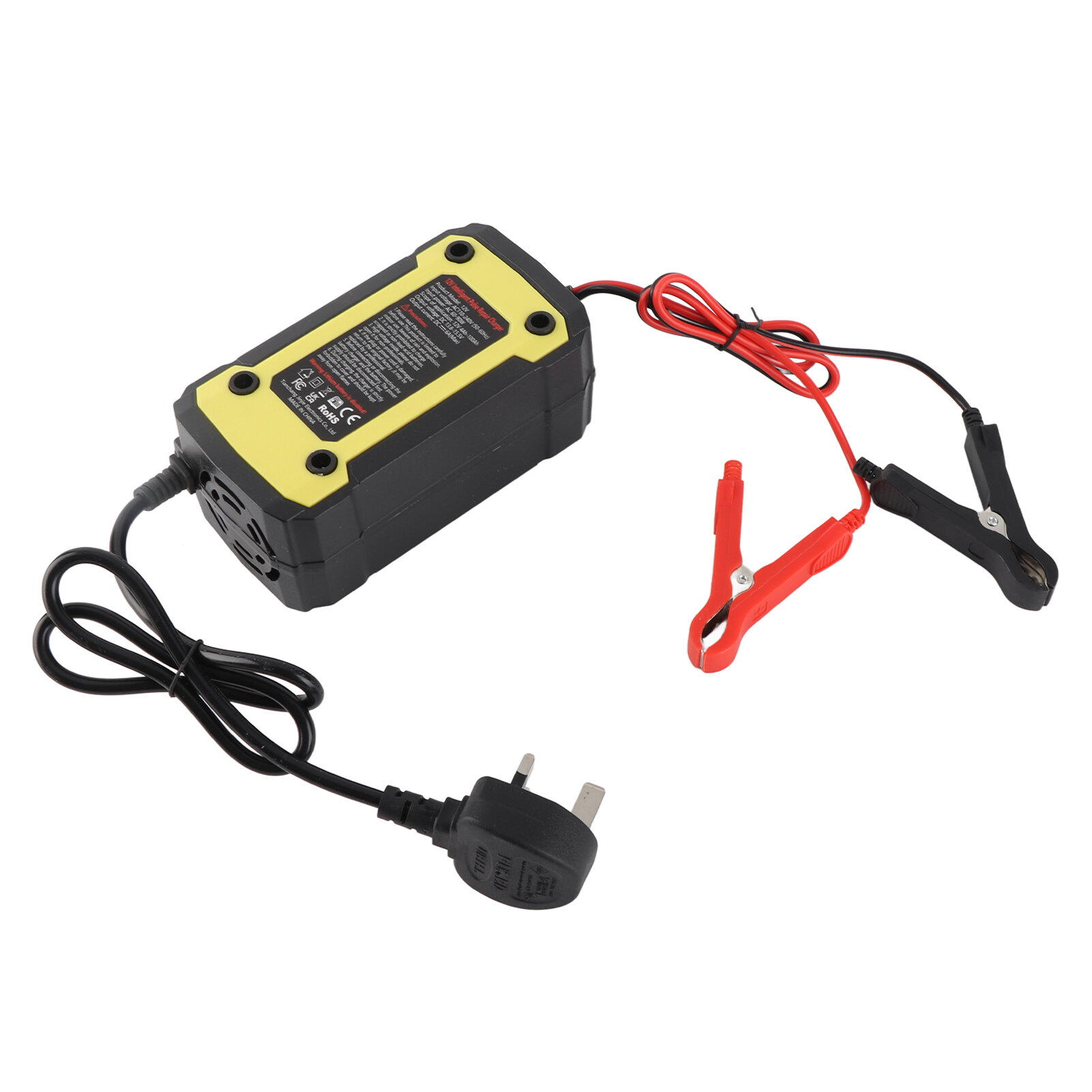 Устройство для поддержания заряда автомобильного аккумулятора с ЖК-дисплеем, 12 В, 6 А, для зарядки мотоциклов, грузовиков, газонокосилок.