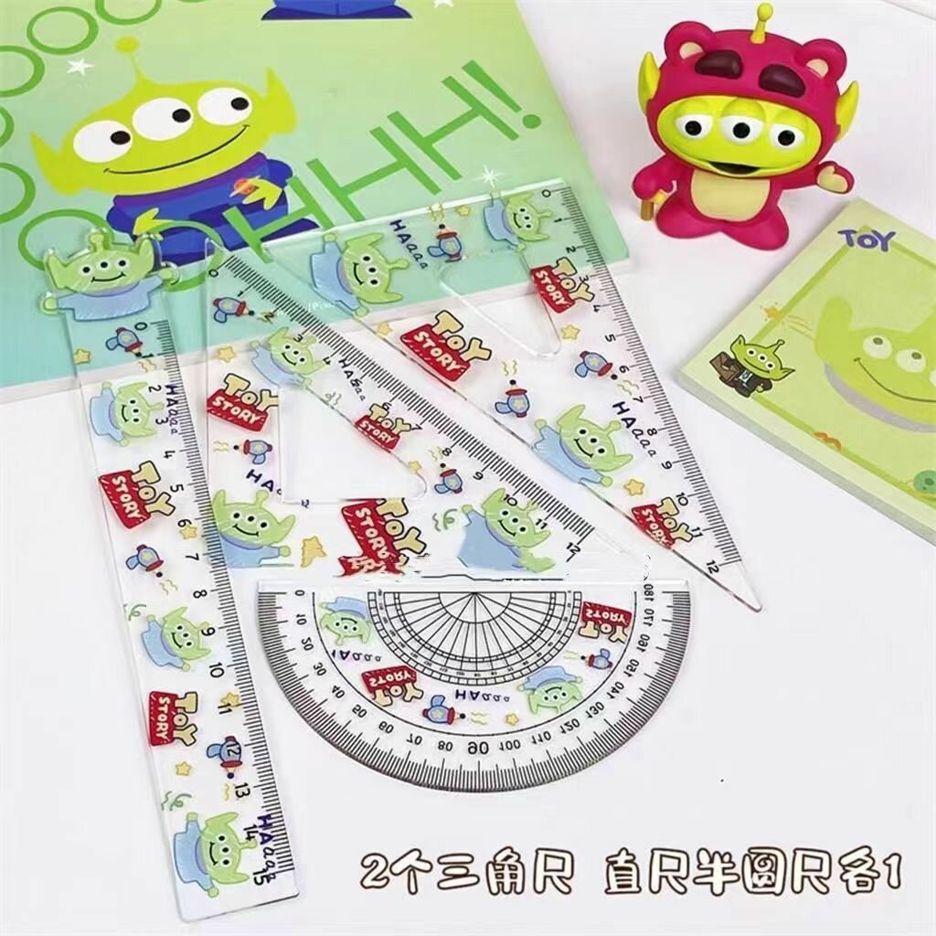 Набор линеек Princess Please Study, высококачественные линейки для студентов, полный набор, треугольная линейка