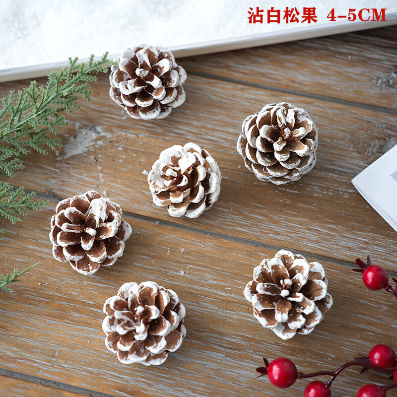 Ёлочные украшения из сосновых шишек, сухие цветы, сосновые шишки натурального цвета, сосновые орехи, американские сосновые шишки, лакированные белые сосновые шишки, сосновые шишки в форме рыбьей чешуи