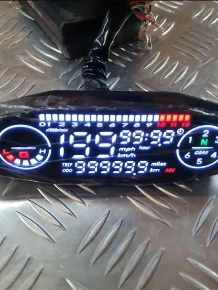 Универсальная приборная панель для мототехники, эндуро, питбайка с датчиком скорости / Приборка эндуро