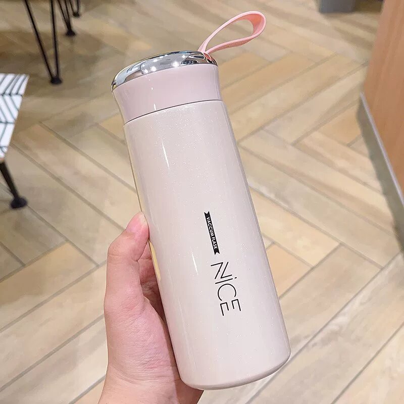 Корейский стильный термос, высокая эстетика, портативная бутылка для воды, милая и свежая, креативная и модная бутылка