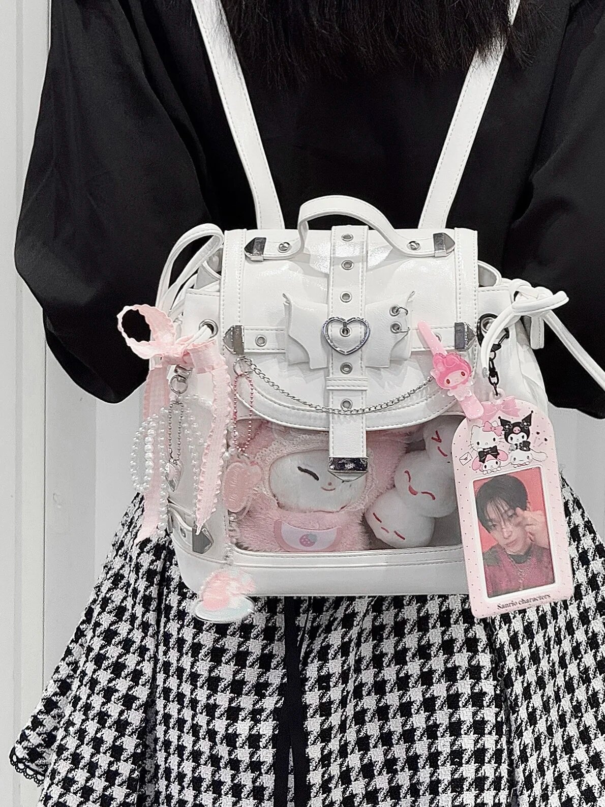 Y2K субкультура японский оригинальный рюкзак Лолиты в готическом стиле милая крутая милая белый