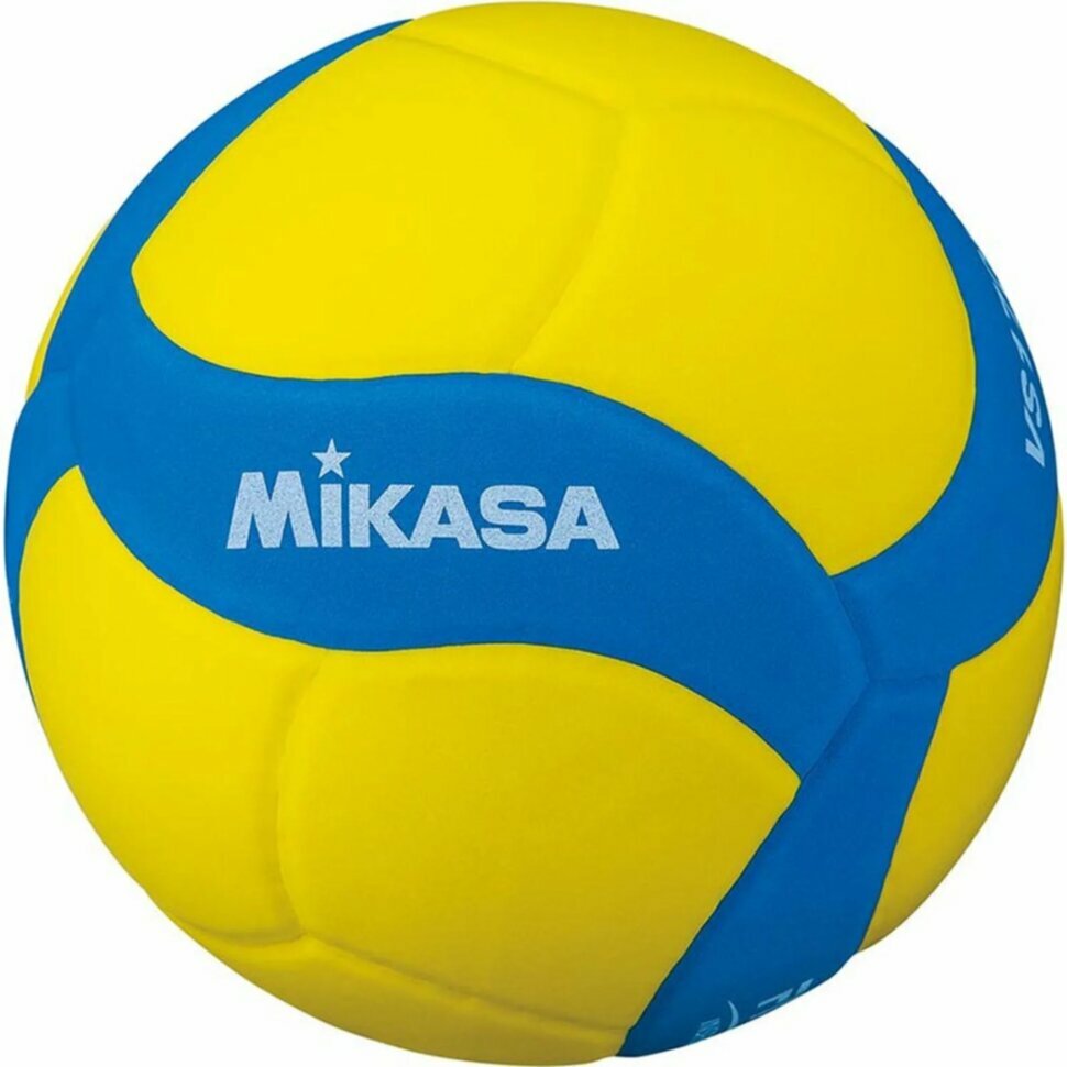 Мяч волейб. трен. MIKASA VS170W-Y-BL, р. 5 облегченный FIVB желто-синий, 1996621