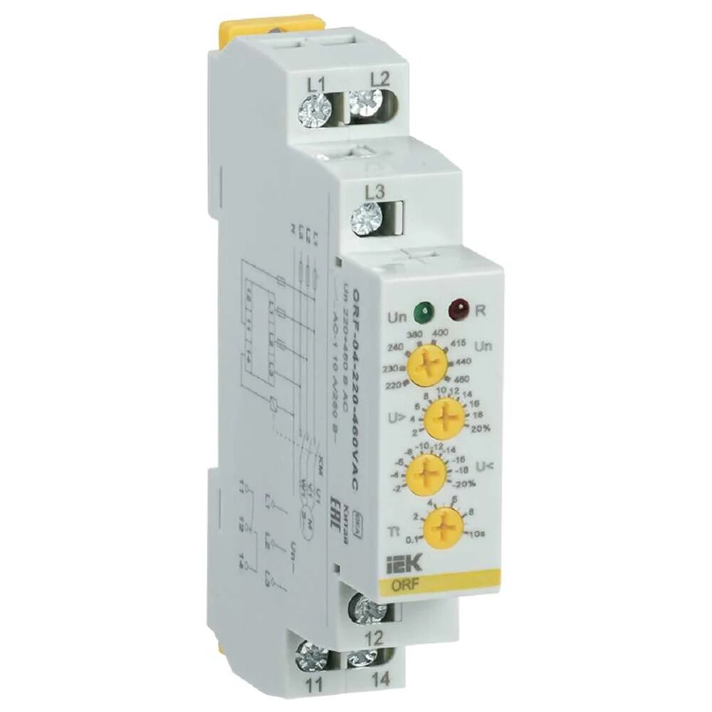 Реле, IEK, фаз IEK ORF 04. 3фазы 220-460В AC ORF-04-220-460VAC, Дополнительные, характеристики