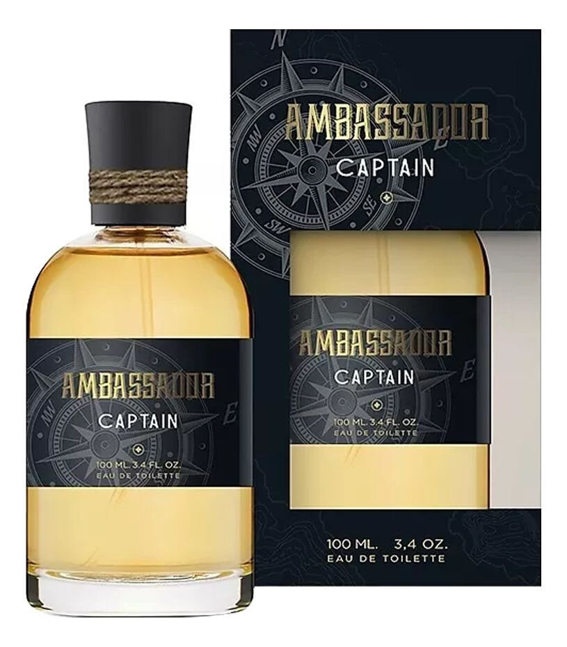 Туалетная вода Genty "Ambassador Captain", мужская, восточный аромат, 100мл