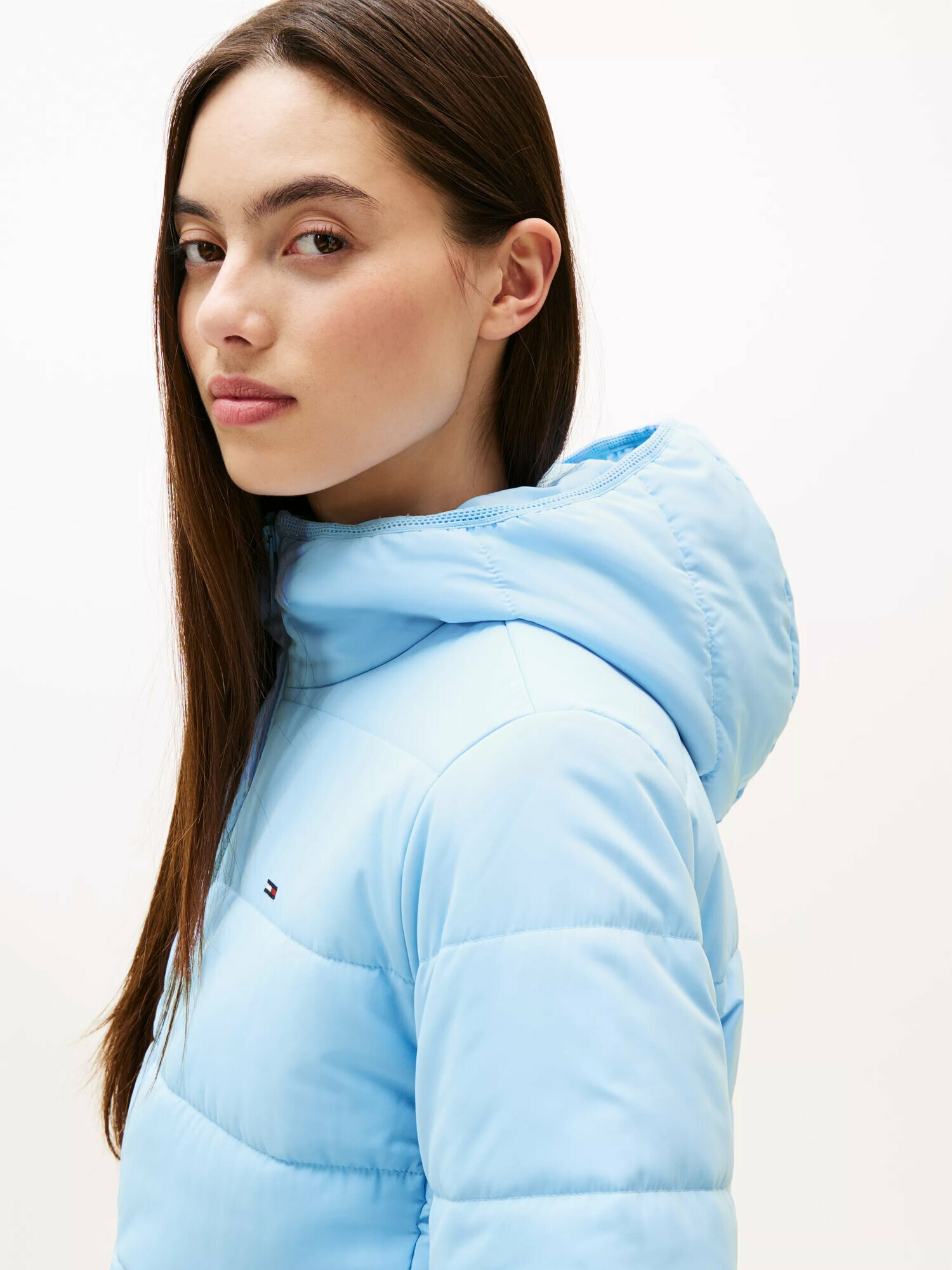 Куртка Tommy Jeans, размер S, голубой — фото 1