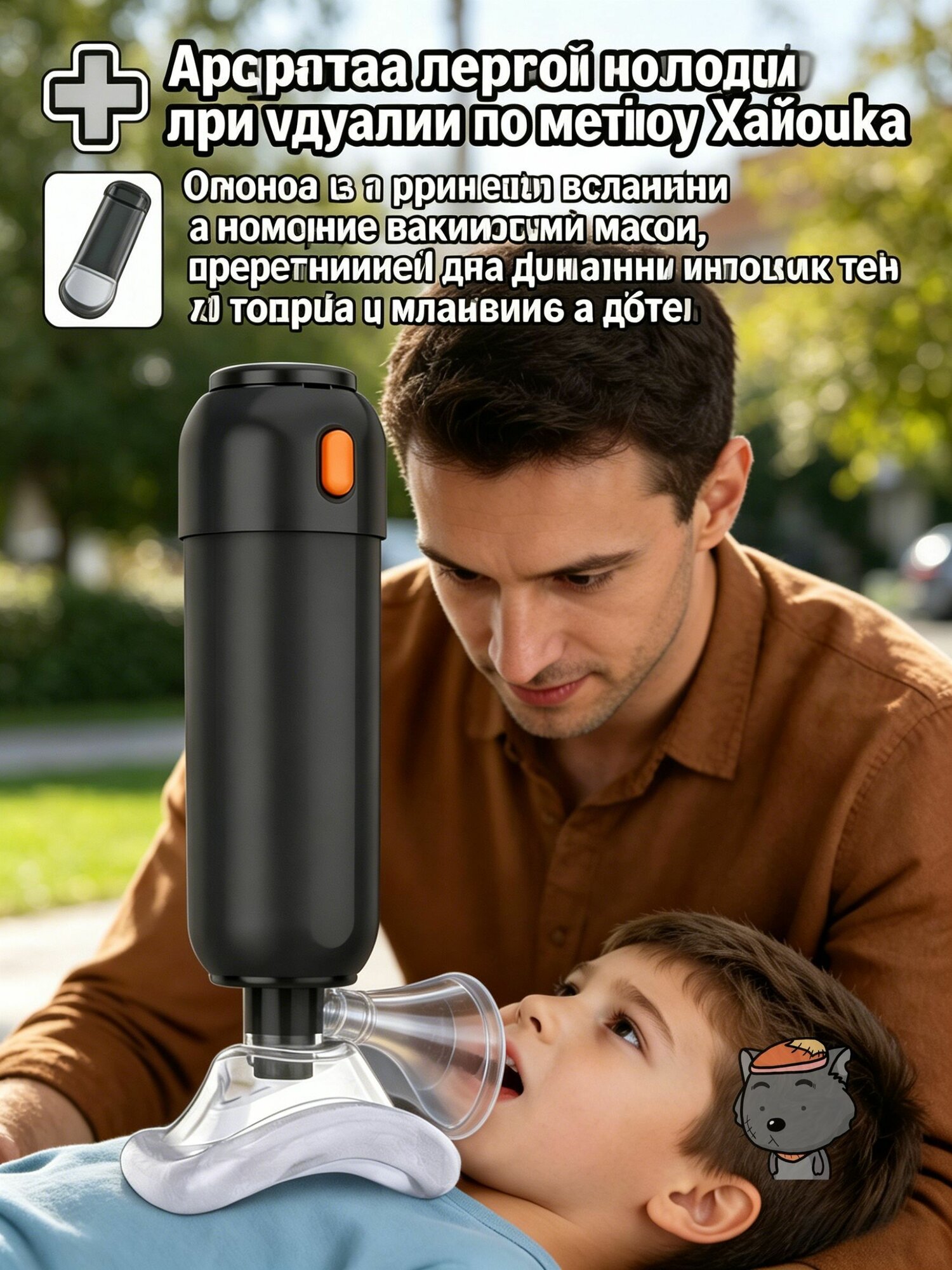 Респиратор профессиональныйПоходная аптечка Устройство от удушья, когда подавился 1 шт. аптечка для похода средство от удушья