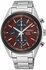 Наручные часы SEIKO CS Sports, серебристый/красный