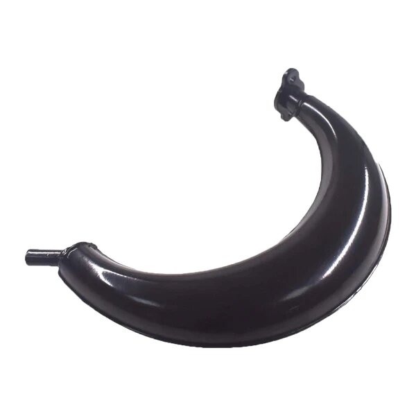 40 мм банановый глушитель, выхлопная труба, хромированная модернизация для 49cc 60cc 66cc 80cc 2-тактный двигатель, моторизованный велосипед черный