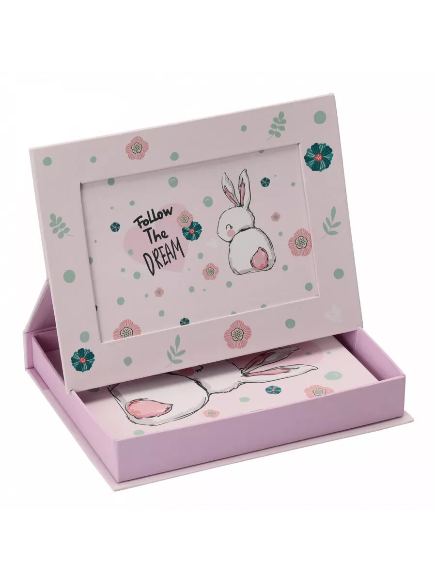 Набор подарочный для девочек блокнот + фоторамка