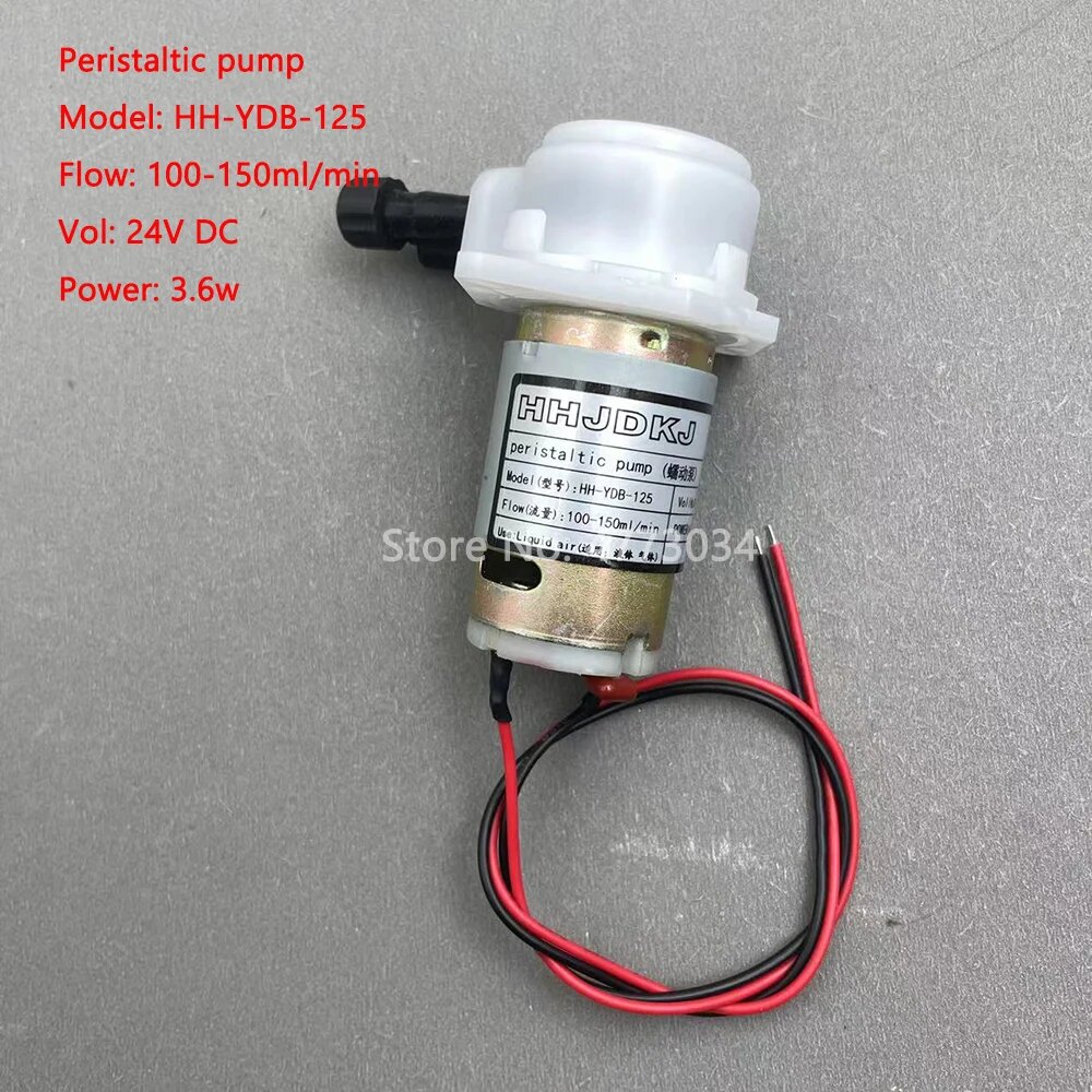 2 шт, перистальтический насос для растворителя для УФ-принтера, 24 В постоянного тока, чернильный насос 100-150 стандарта для цветного принтера Titanjet Gongzheng DX5 DX7, печатающая головка