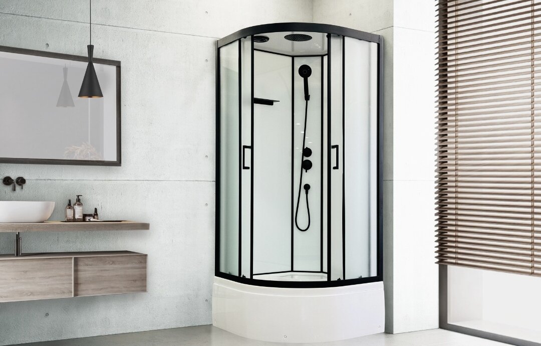 Душевая кабина FATO RB 90CK-М-BL ( матовое стекло ) 90*90*215