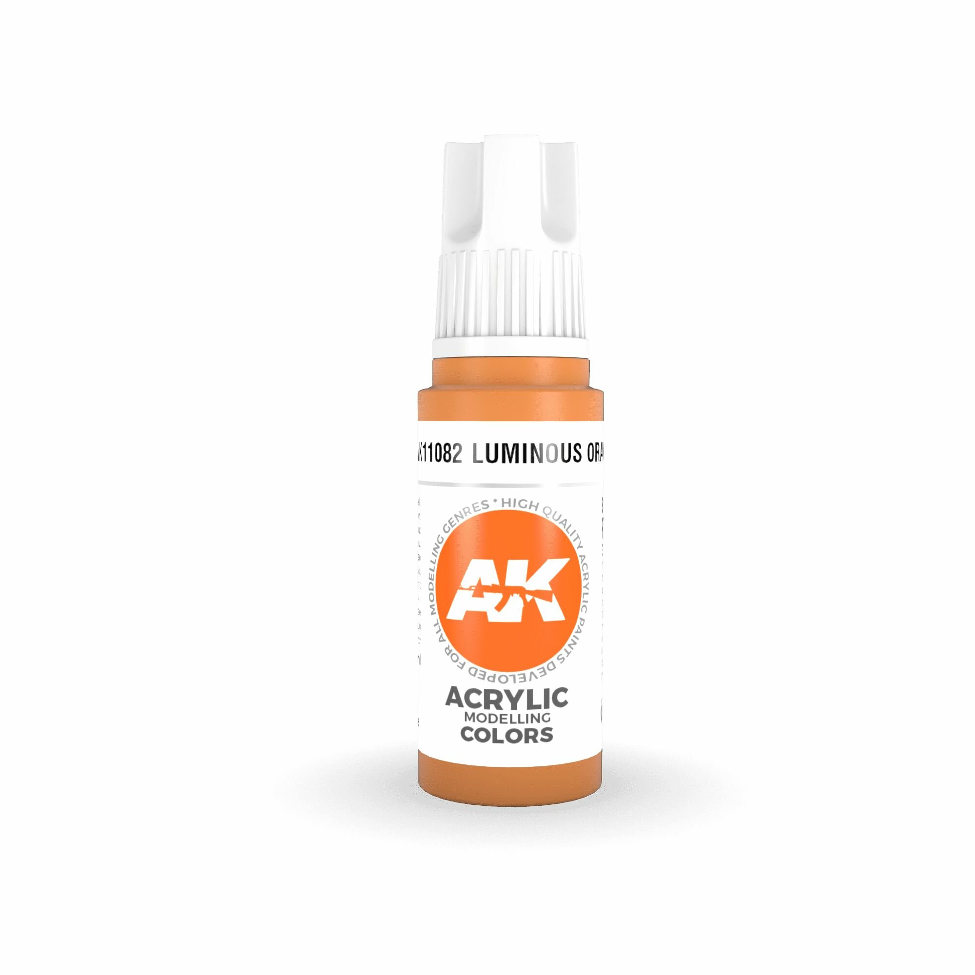 Краска акриловая AK INTERACTIVE Luminous Orange 11082 17ml