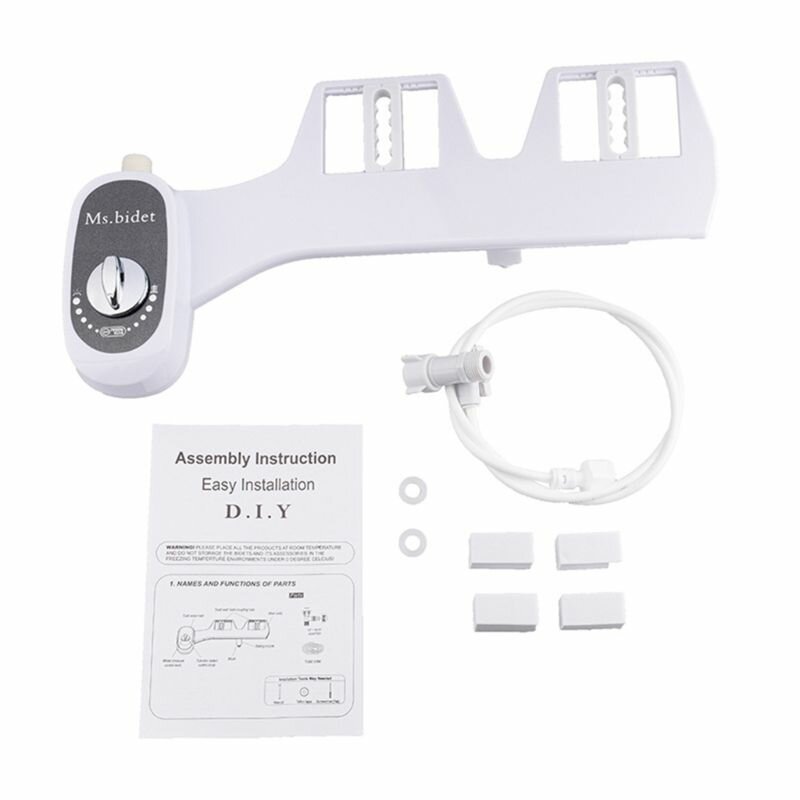 Насадка для биде унитаза Одинарная насадка с самоочищающимся сиденьем Неэлектрические тонкие Разная резьба