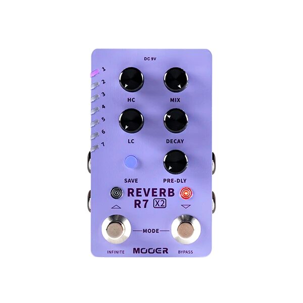 Mooer R7 Reverb X2 гитарная педаль
