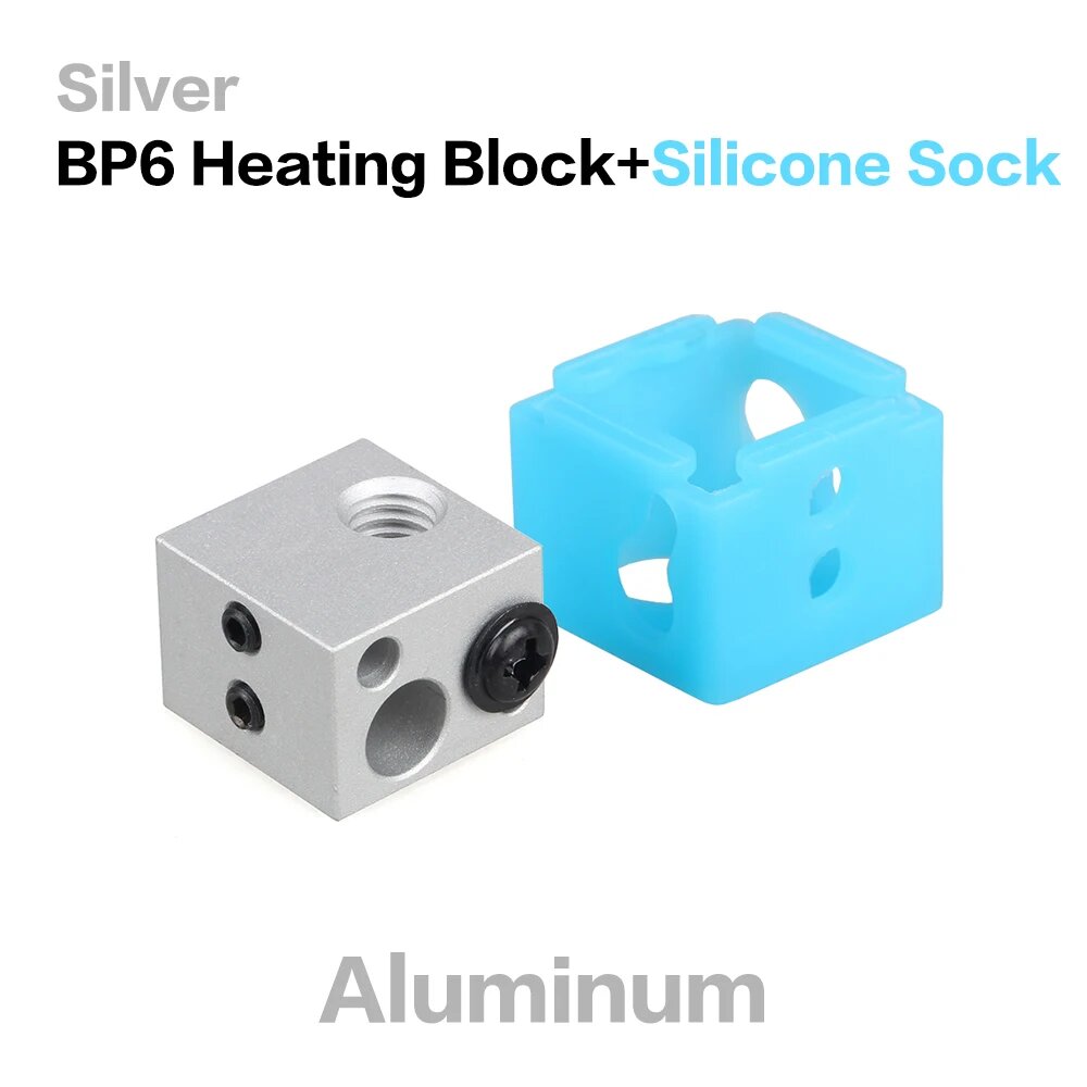 Запчасти для 3D-принтера XCR3D V6 BP6, нагревательный блок, алюминиевый HotEnd термистор и термопара, нагревательный блок, комплекты аксессуаров 16*16*12