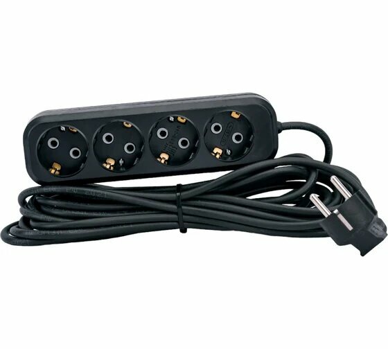 Бытовой удлинитель Gigant с заземлением ПВС 3x0,75 4 гнезда 7м 80089