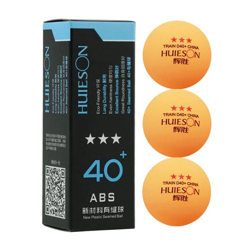 Мячи для настольного тенниса HUIESON 40+ ABS, желтые
