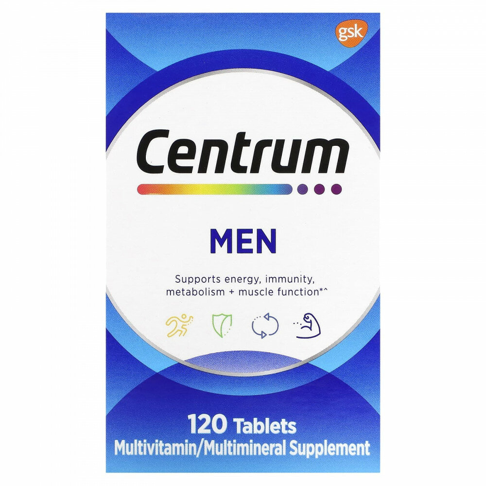 Centrum, мультивитамины для мужчин, 120 таблеток