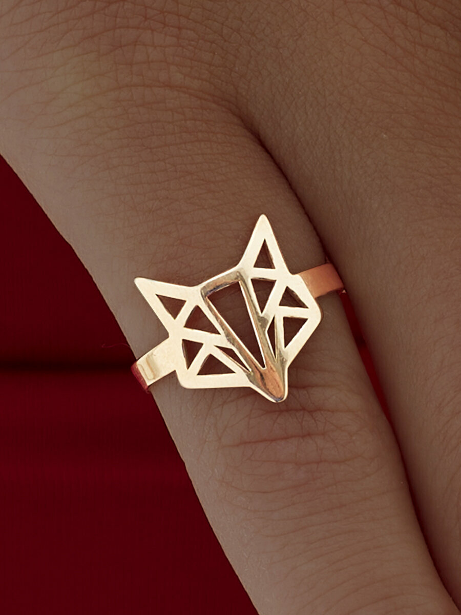 Кольцо широкое, серебро, 925 проба, золочение