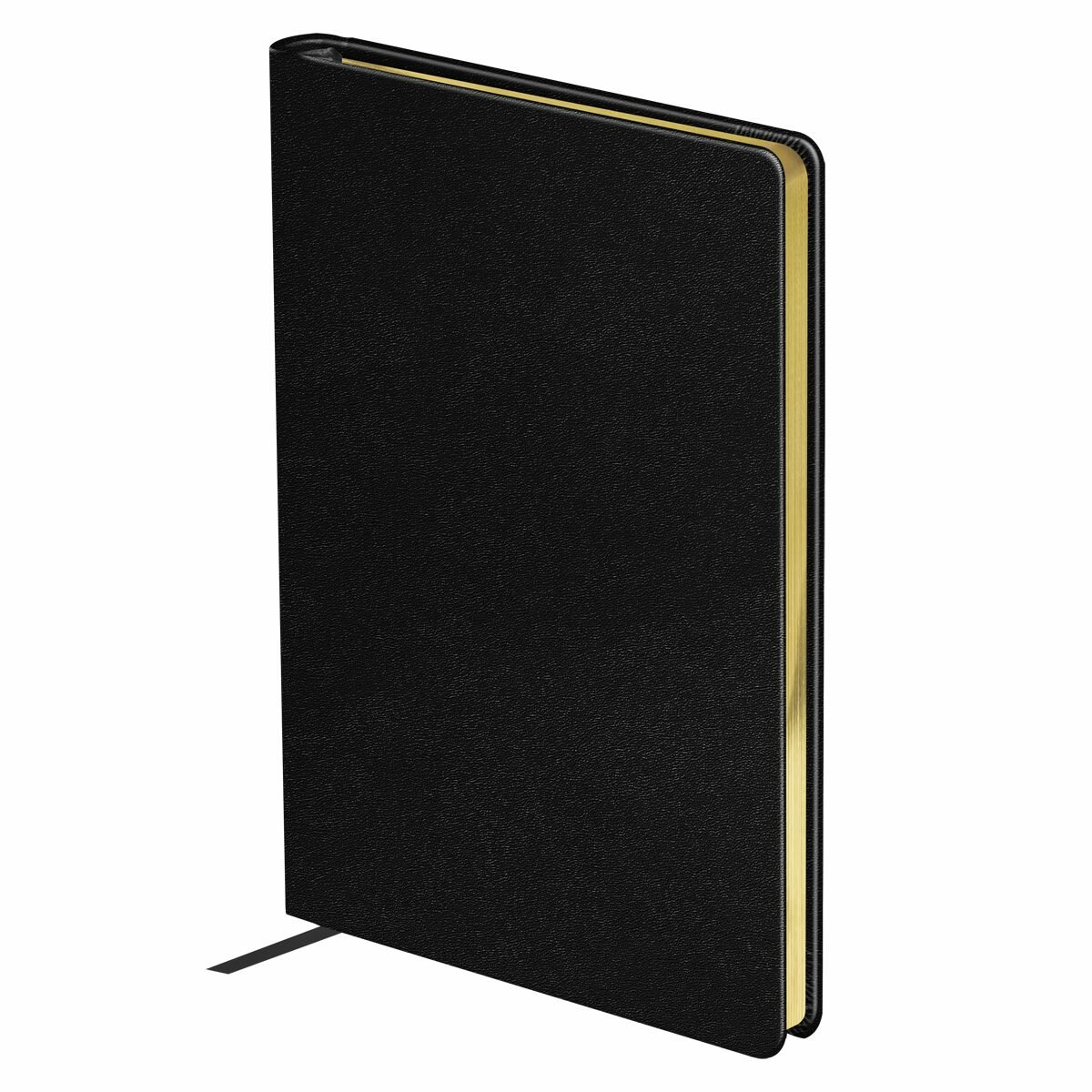 Ежедневник недатированный А5 BG "Windsor. Black" (136 листов) обложка кожзам, черная (DuA5_60855)