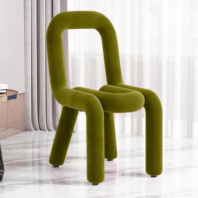 Китайские пользователи рекомендуют-Стул Bold Chair Кресло со спинкой, модная идея, популярная во всем мире, травянисто-зеленого цвета, 1 шт. Топ продаж