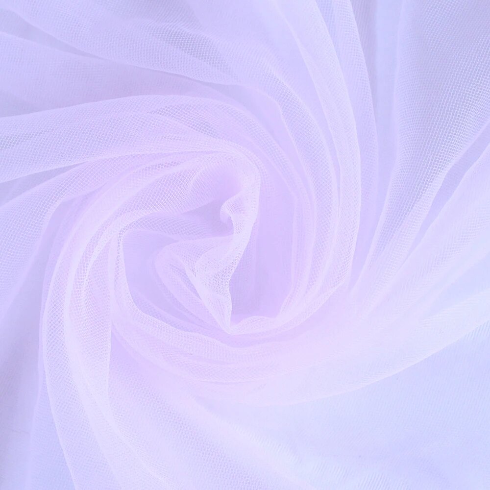 Нейлоновая сетка для пошива Сиреневый, 50cm x 160cm Width, Light Pink