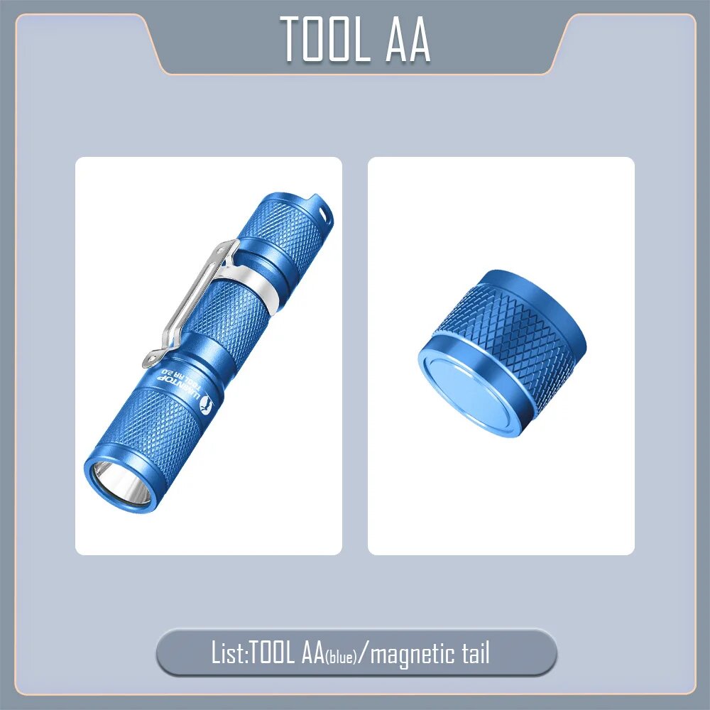 LUMINTOP Tool AA 3.0 фонарь синий 900 люмен with magnetic tail