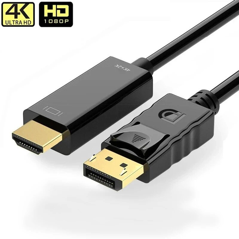 Dp to HDMI-Compatible кабель 1.8 м