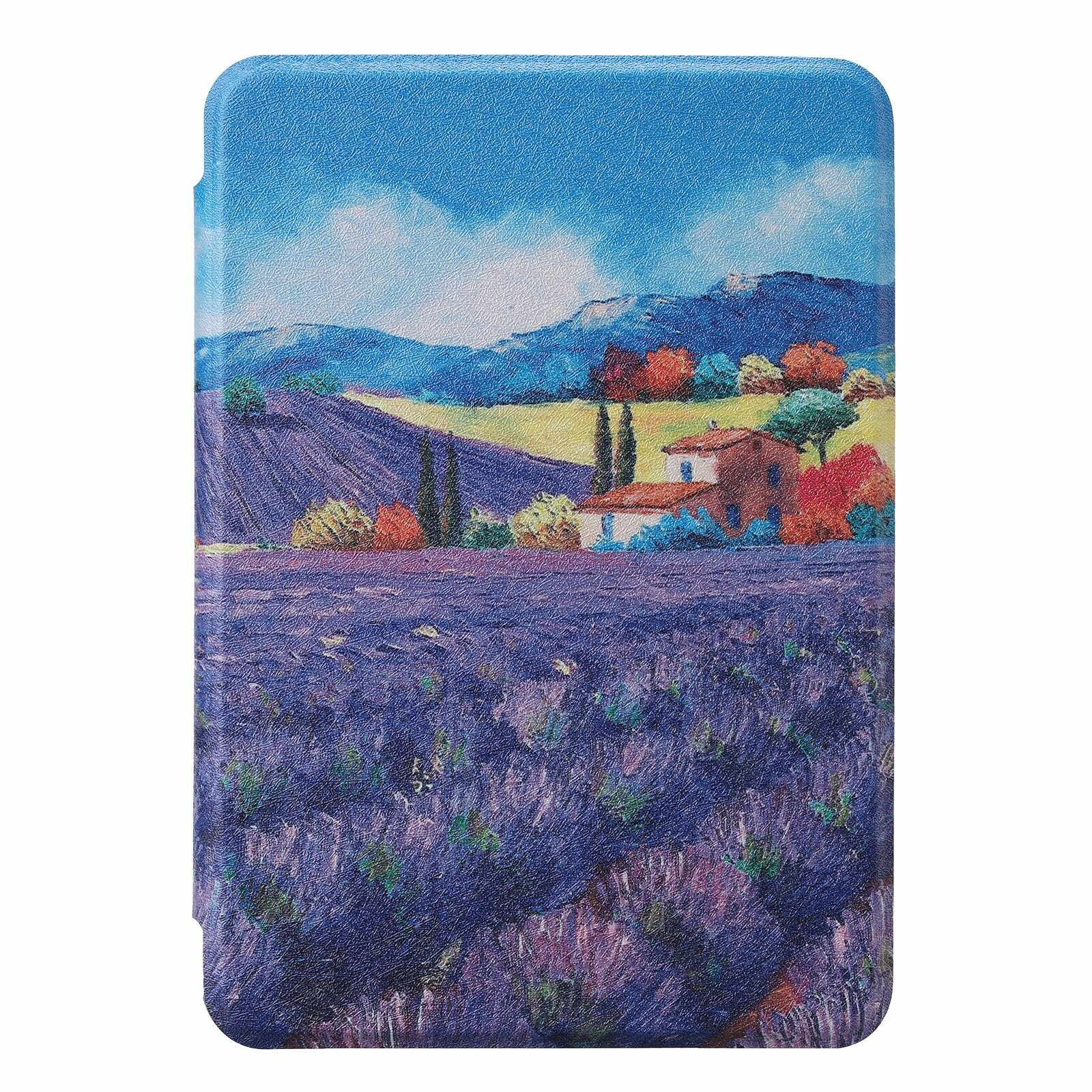 Чехол-книжка для Amazon Kindle Paperwhite 12 Gen (7", 2024) Purple wheatfield