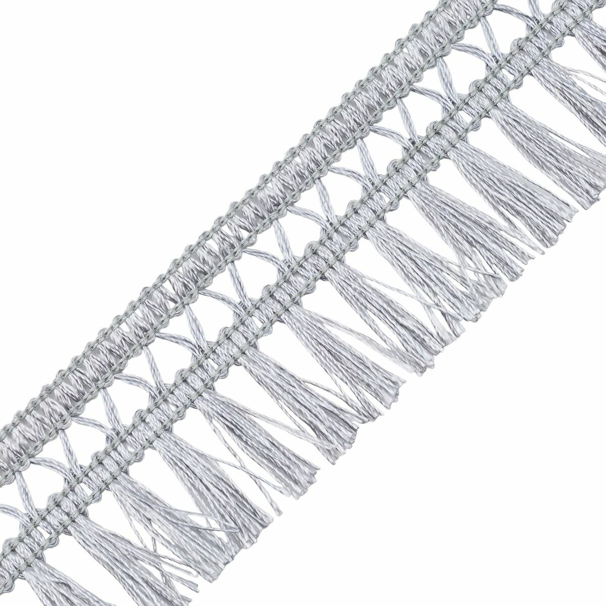 0390-0040 (T-04) Бахрома с кистями 50мм*25м (154 светло-серый)