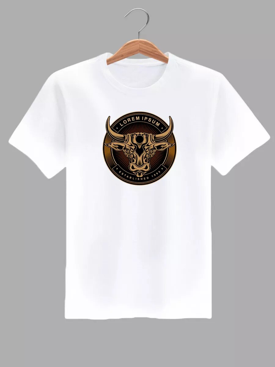 Футболка бык эмблема
