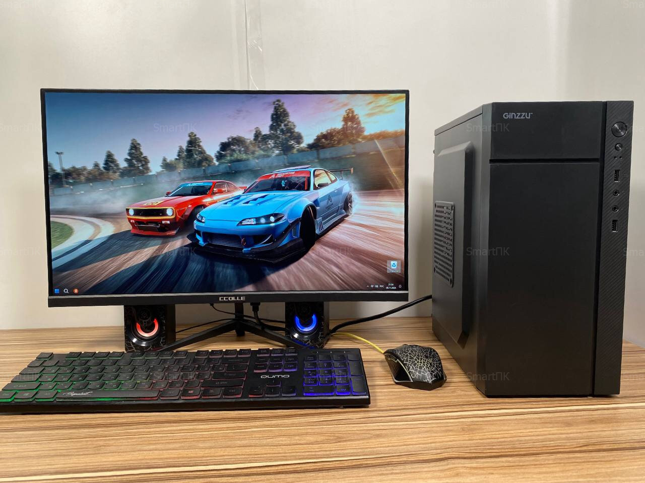 Игровой компьютер /i3/4g/SSD-128/GT-610/Монитор 22|Windows 11