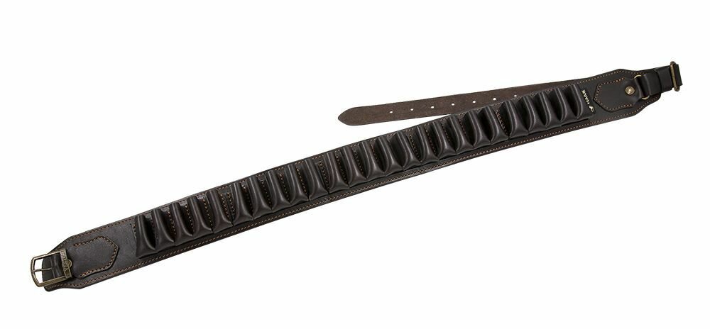 Патронташ открытый под 12 калибр на 25 патронов, кожа