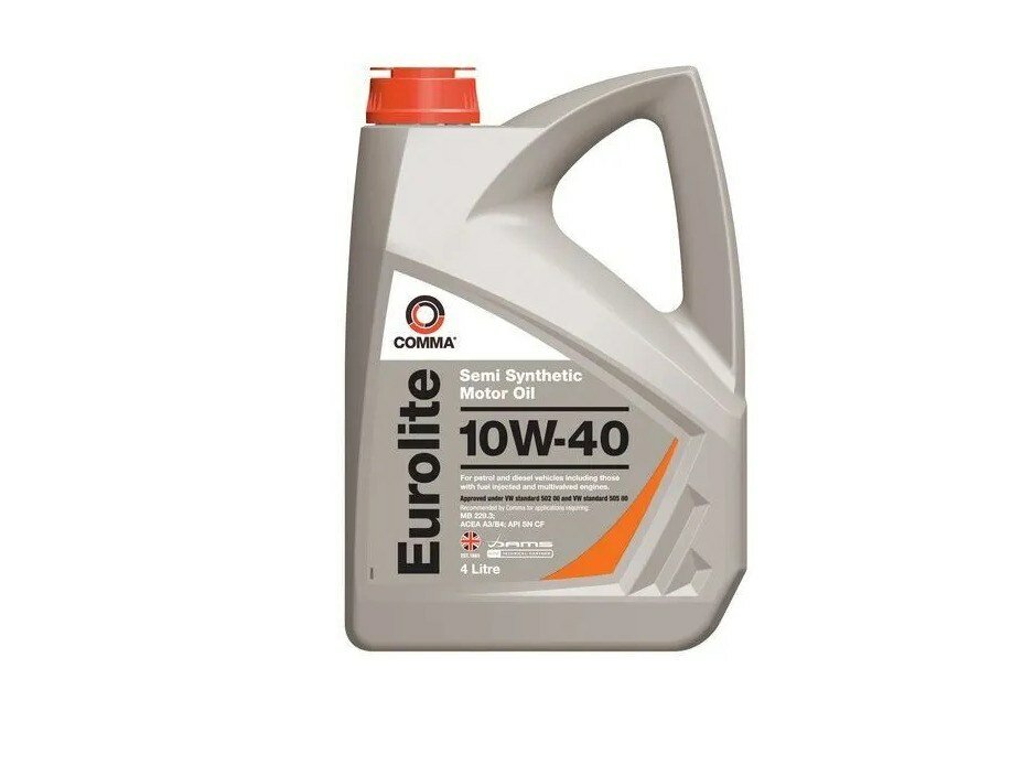 Масло моторное 10w40 comma 4л полусинтетика eurolite