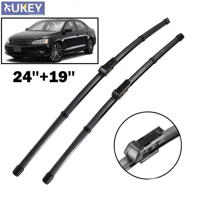 Xukey, 2 шт./компл, набор щеток переднего стеклоочистителя для VW Jetta 6 A6 MK6 5C6 2018 2017 2016 2015 2014 2013 2012 2011 24 "19"