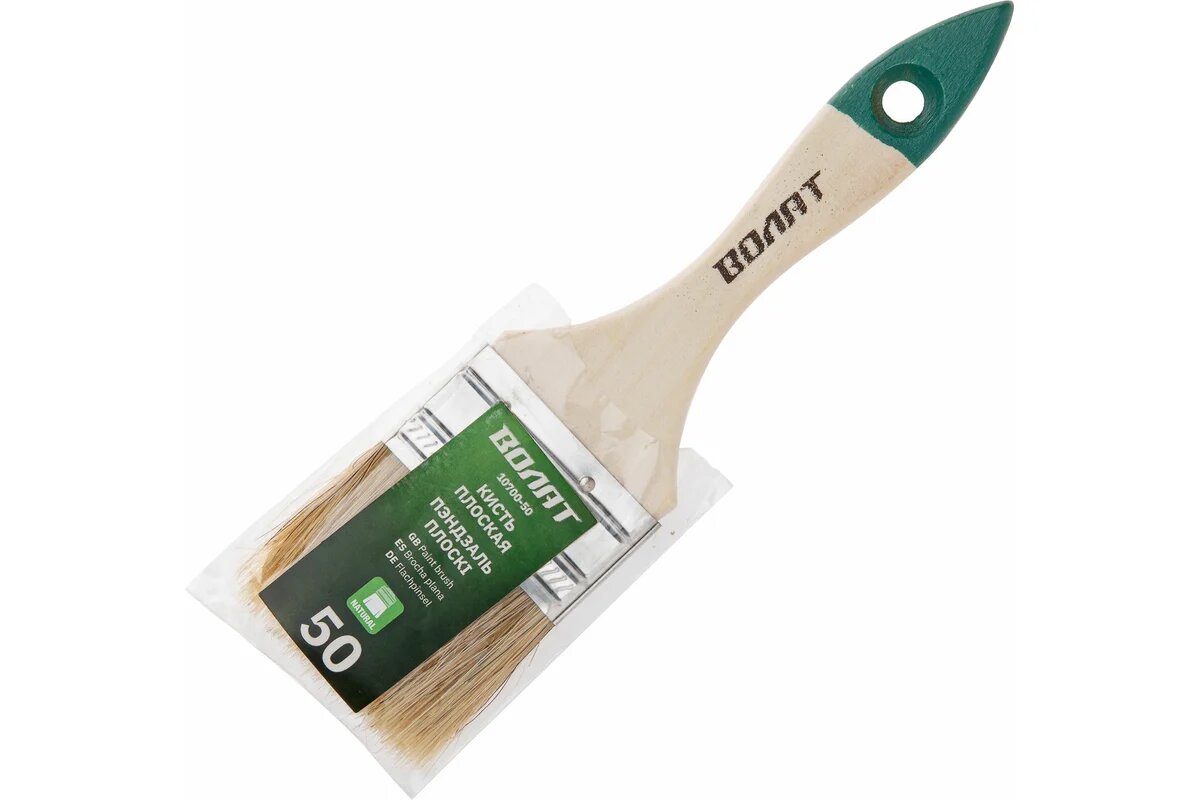 Волат кисть плоская 50 мм 10700-50 для точного нанесения краски на поверхности