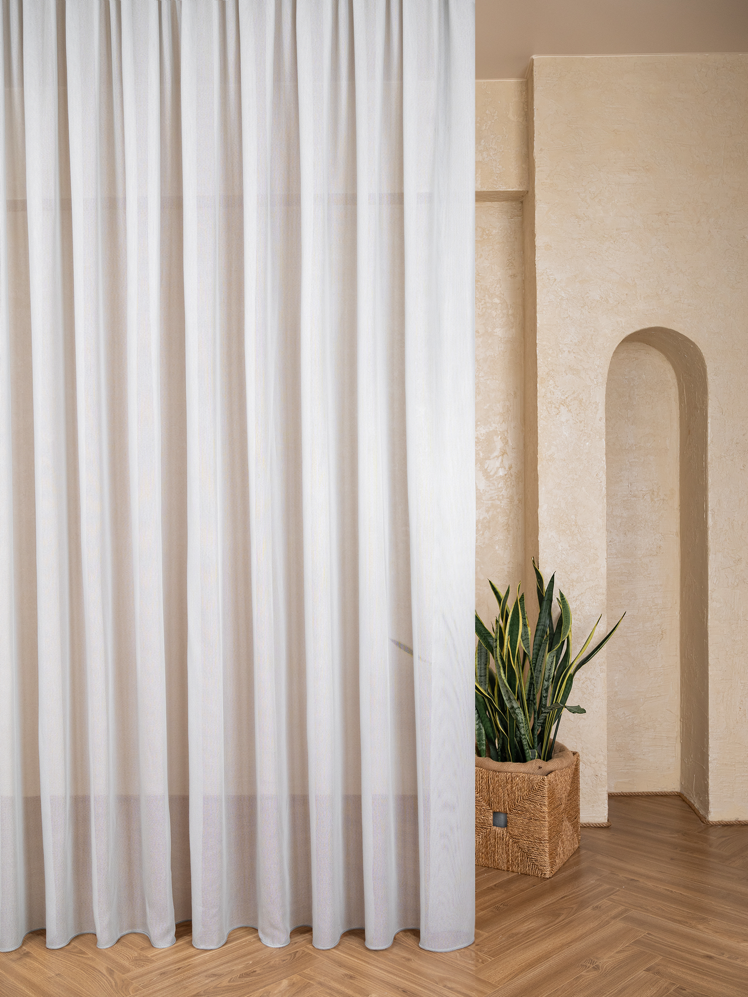 Тюль антикоготь "Катара", Evrika Home, 300х260см, на шторной ленте