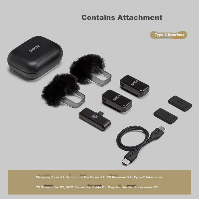 Передатчик для радиосистемы, приемник для радиосистемы RODE Wireless Pro для смартфона/планшета, для фото и видеокамер, black
